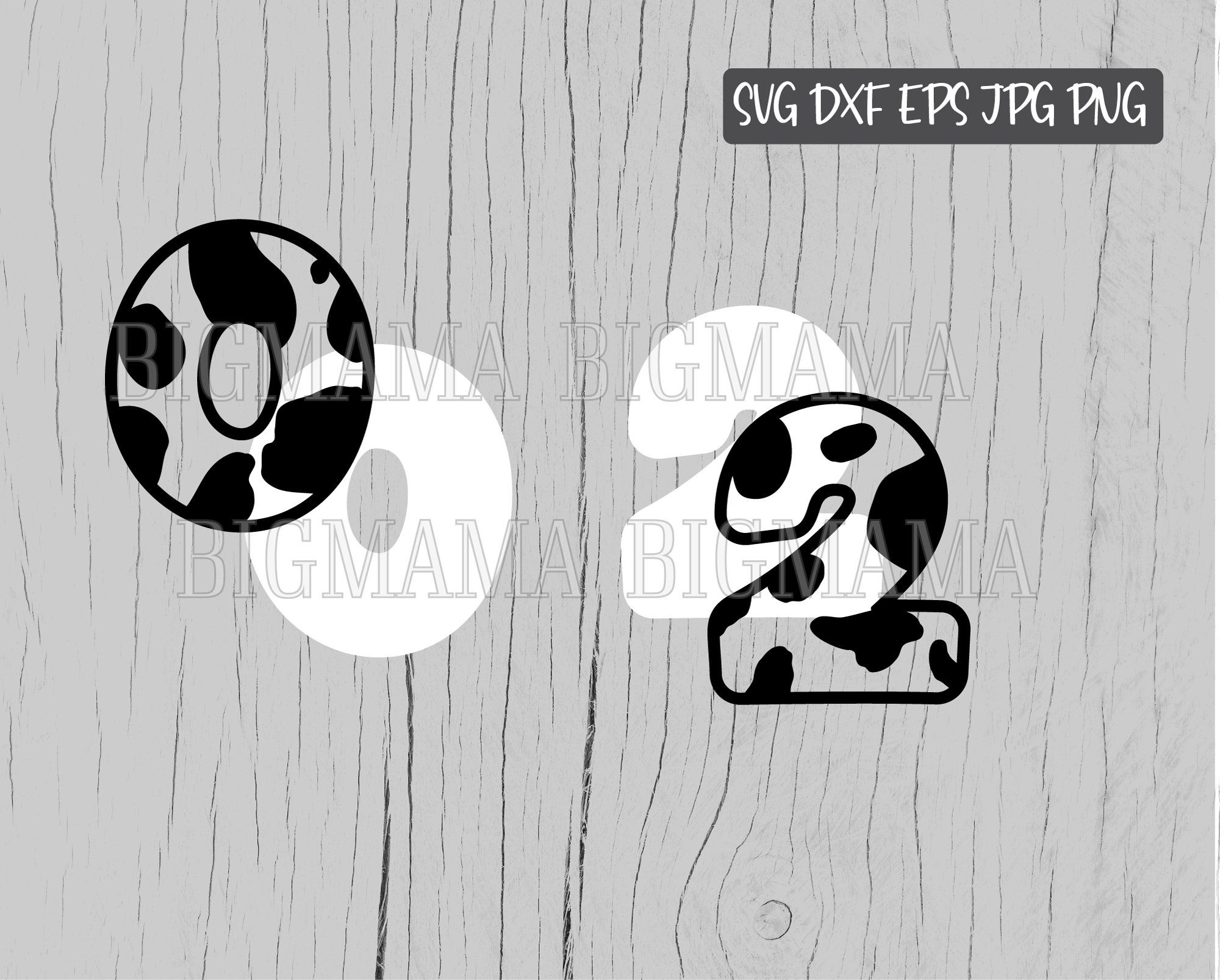 Cow Alphabet Svgnumberslettersbundlebirthdaycow - Etsy