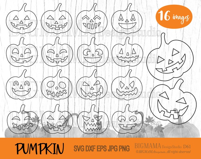 Fall Pumpkin SVG Cut File Bundle Deal | Cut File for Cricut & Cameo ...