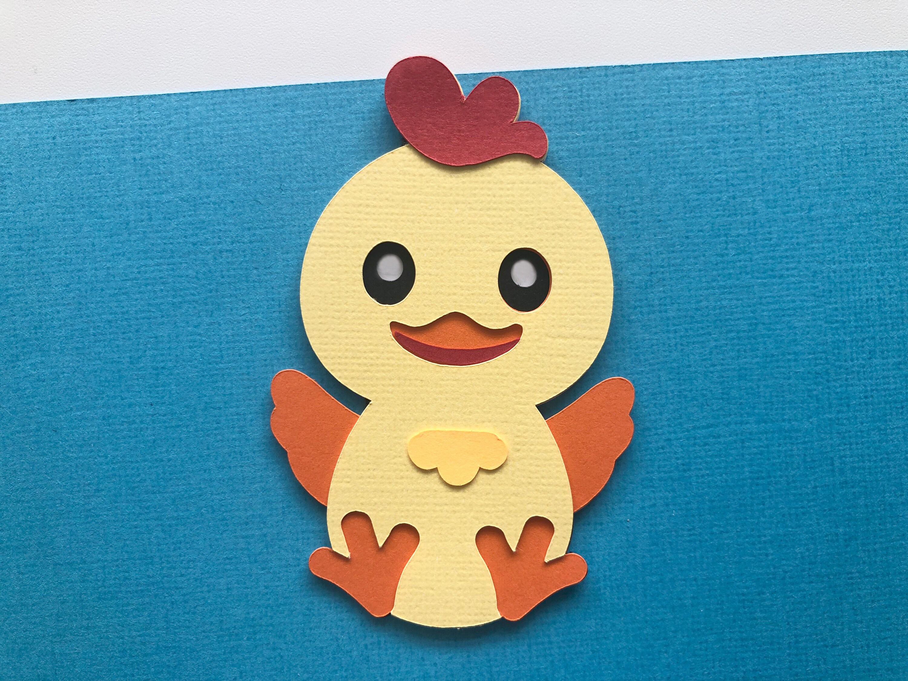 Pollo bebé SVG, papel, vinilo, archivo de corte, capas, DXF, lindo ...