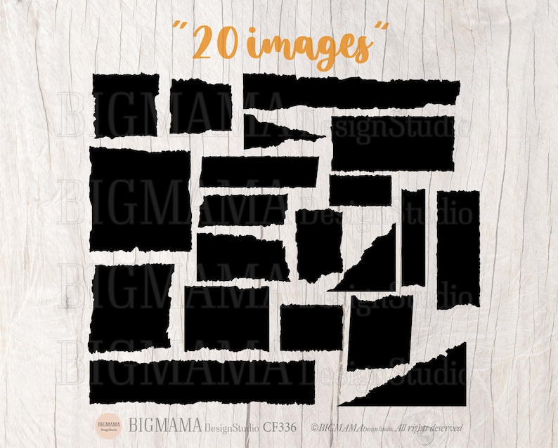Torn Paper Svg,torn Paper Template,cut File,cutting File,png,scrap,torn ...