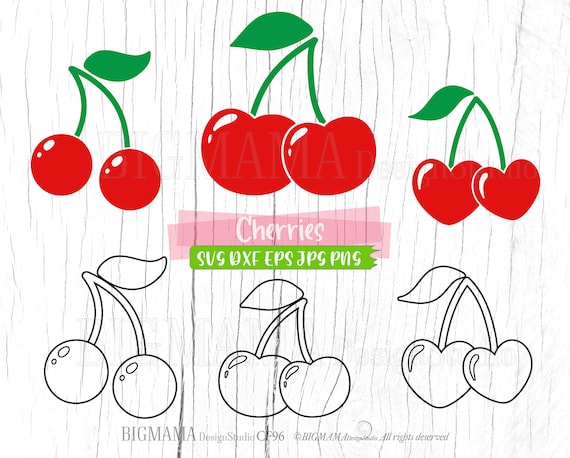 Cherry Svgfruits Dxfsummercherries Svgfruit Svgpngcut - Etsy Australia