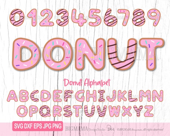 Donut Alphabet - Etsy