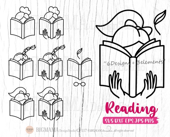 Reading svgBook lover svgBooks svgReading svg | Etsy