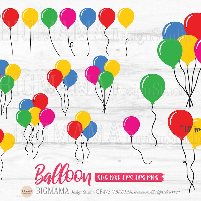 Birthday Clipart Balloon - Etsy