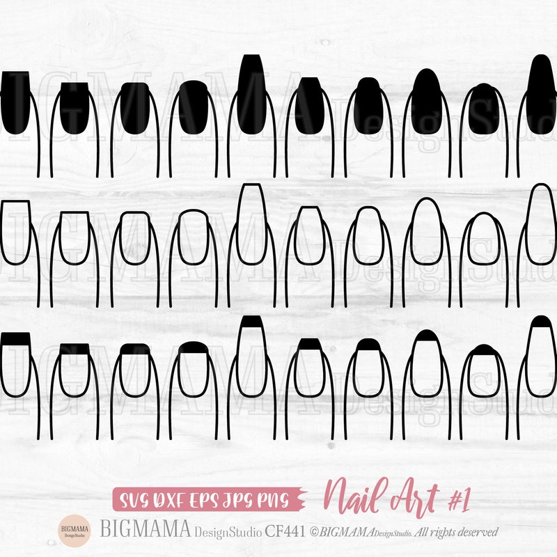 Nail Art Svg - Etsy
