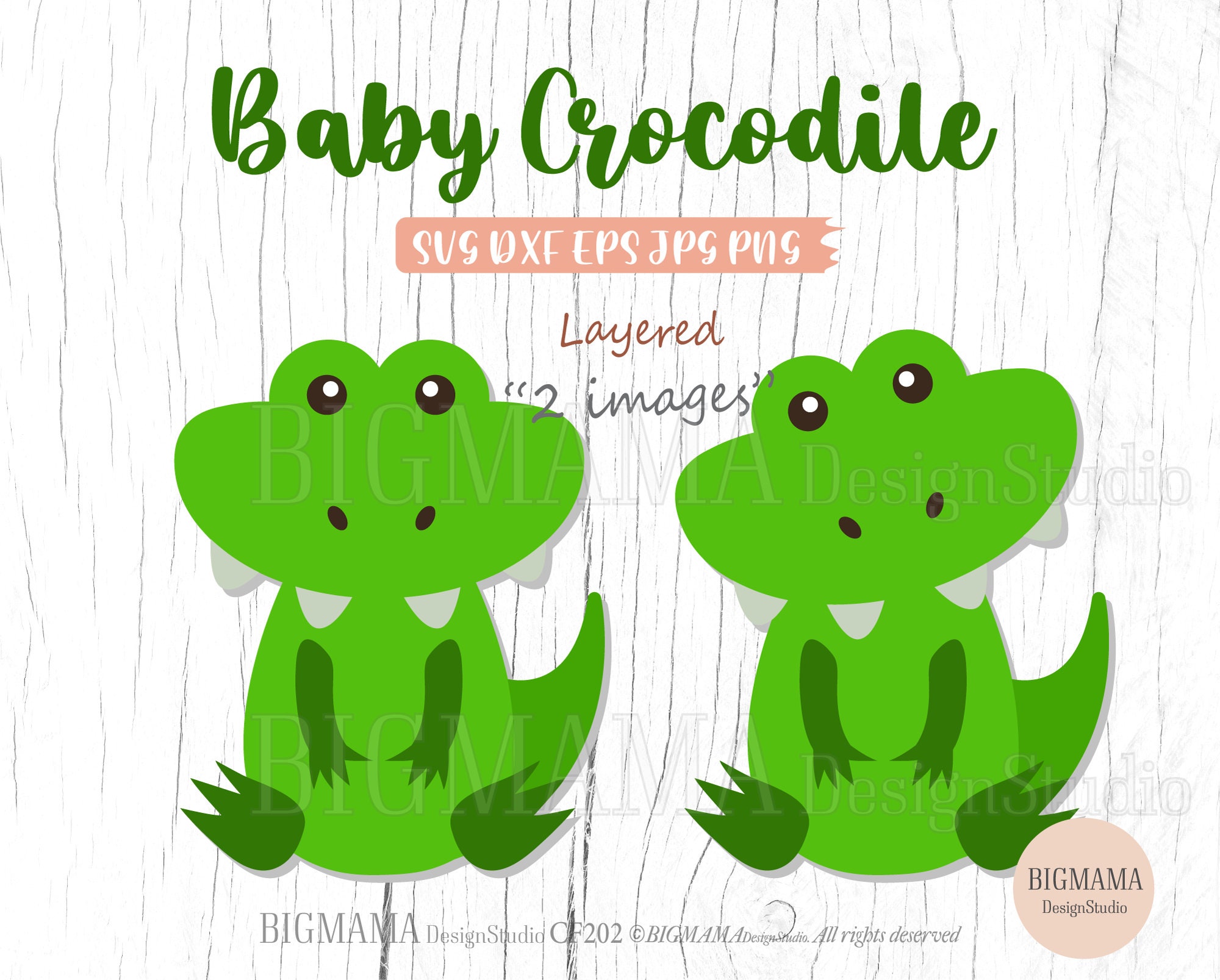 Baby Crocodile Svgcrocodile Svg for Cricutcut | Etsy
