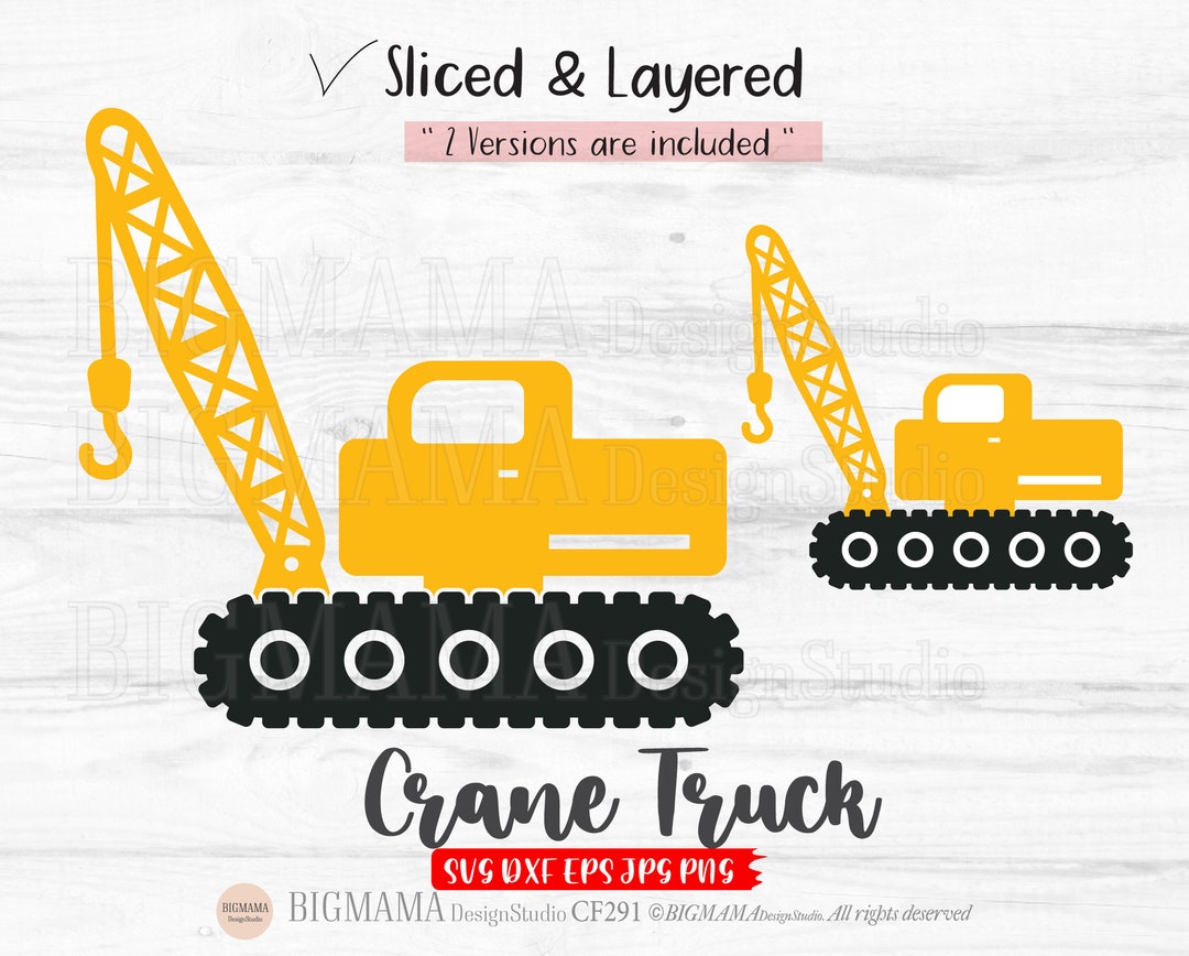 Crane Truck Svg,tractors,construction,vehicle,sliced,layered,cut File ...