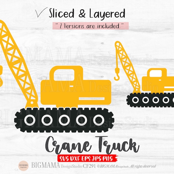 Crane Truck Svg - Etsy