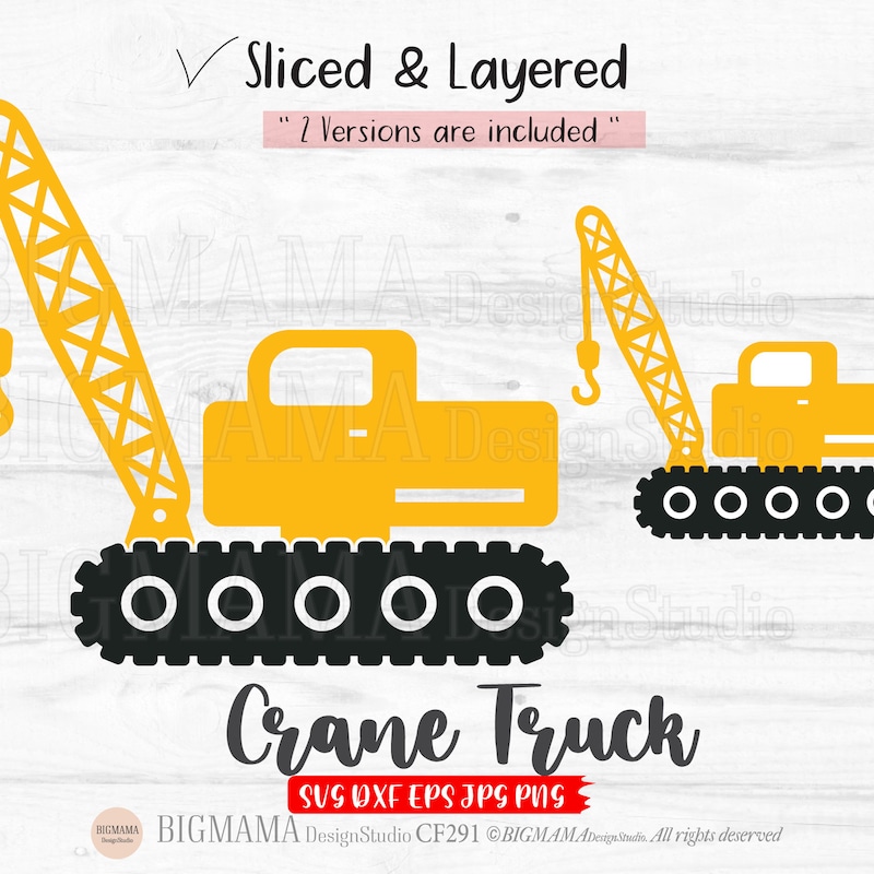 Crane Truck Svg - Etsy