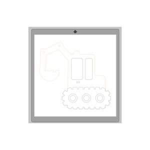 Digger Svg,excavator,construction,vehicle,sliced,layered,birthday Boy ...