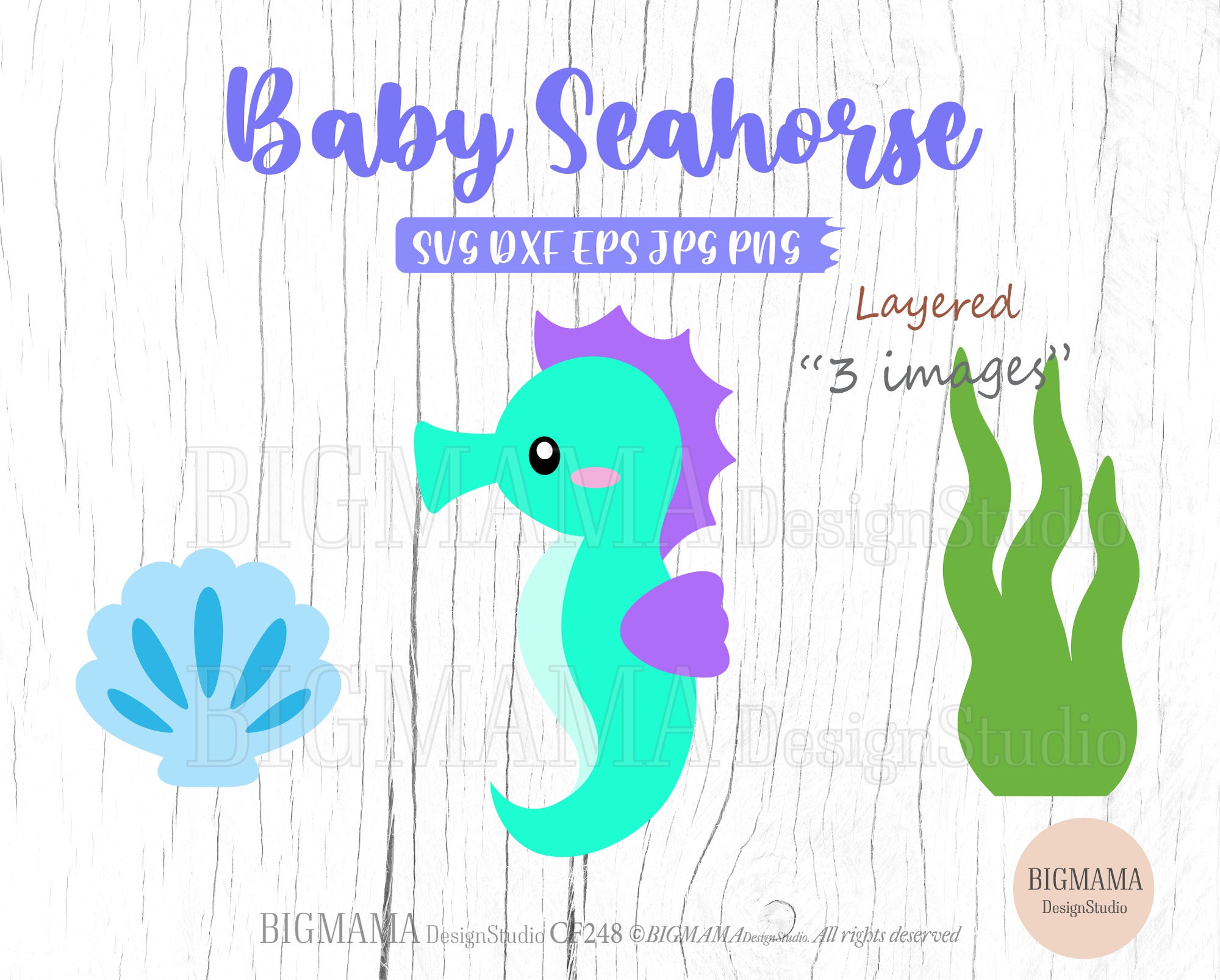 Cute Seahorse Svg,baby,sea Horse Cut File,layered,dxf,sea Animal,baby ...