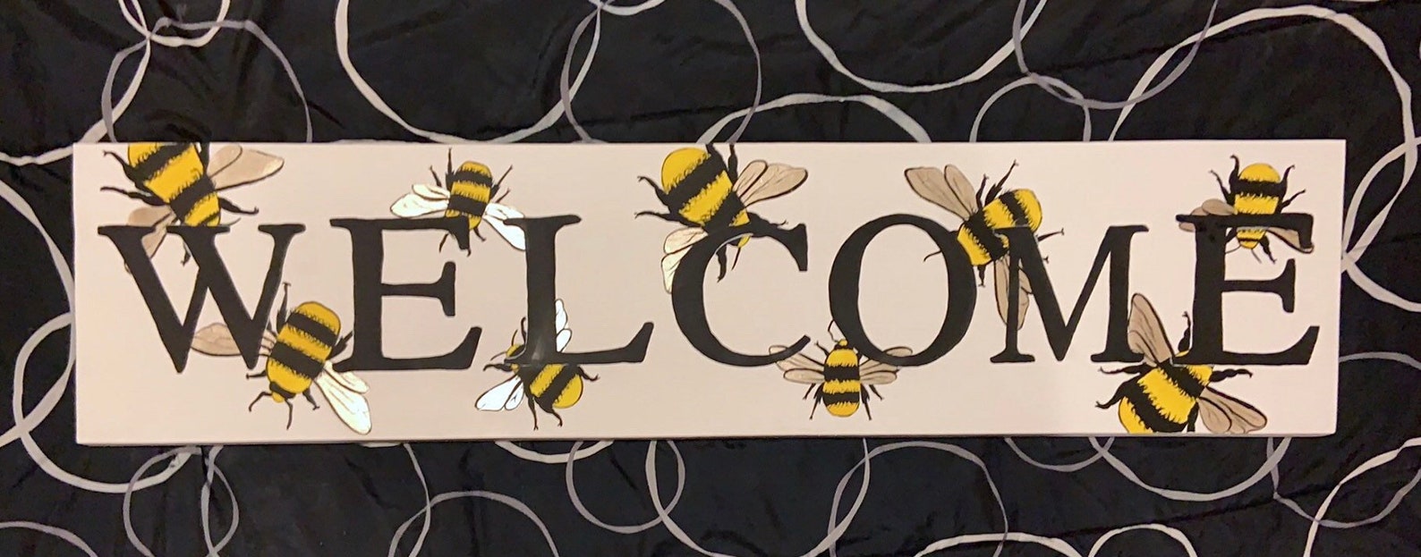 Bee Welcome Porch Sign - Etsy