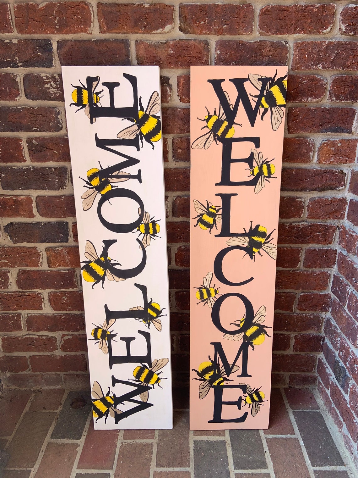 Bee Welcome Porch Sign - Etsy
