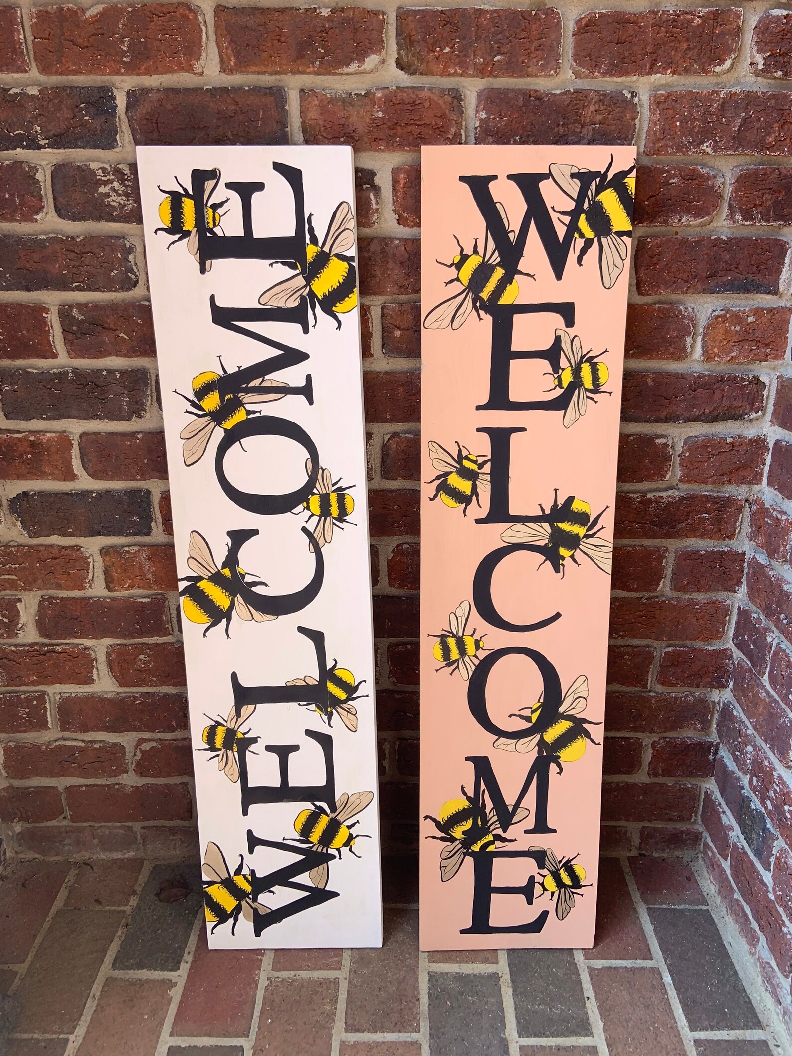 Bee Welcome Porch Sign - Etsy