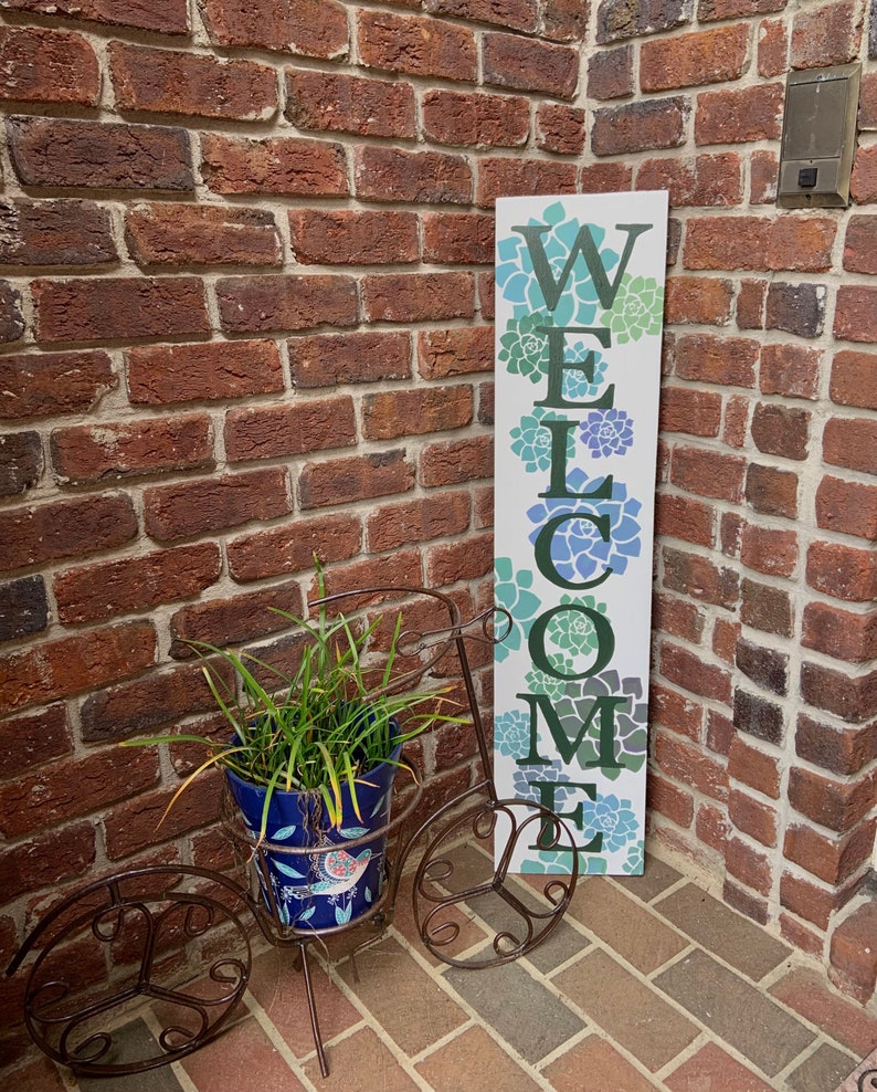 Succulent Welcome Sign - Etsy