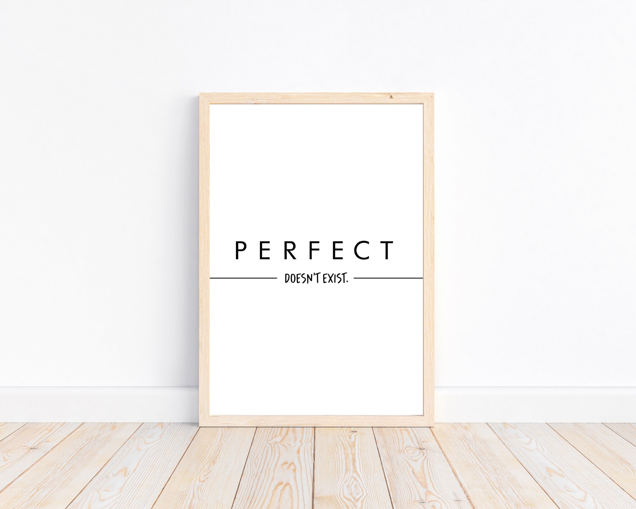 Perfect Doesn't Exist Poster Download, Printable Wall Art, Printable ...
