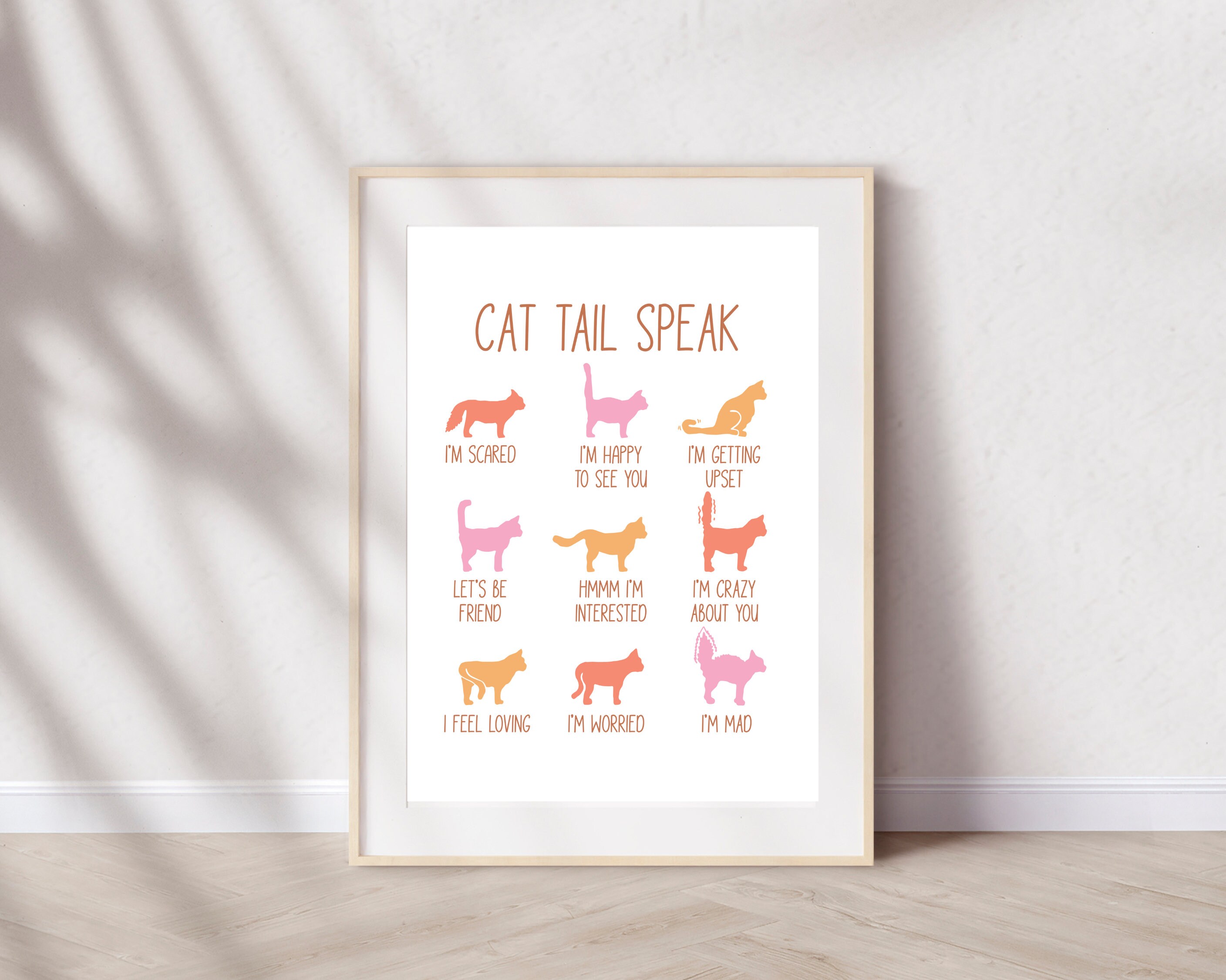 Cat Tail Speak Poster Download , Printable Wall Art, Printables Poster ...