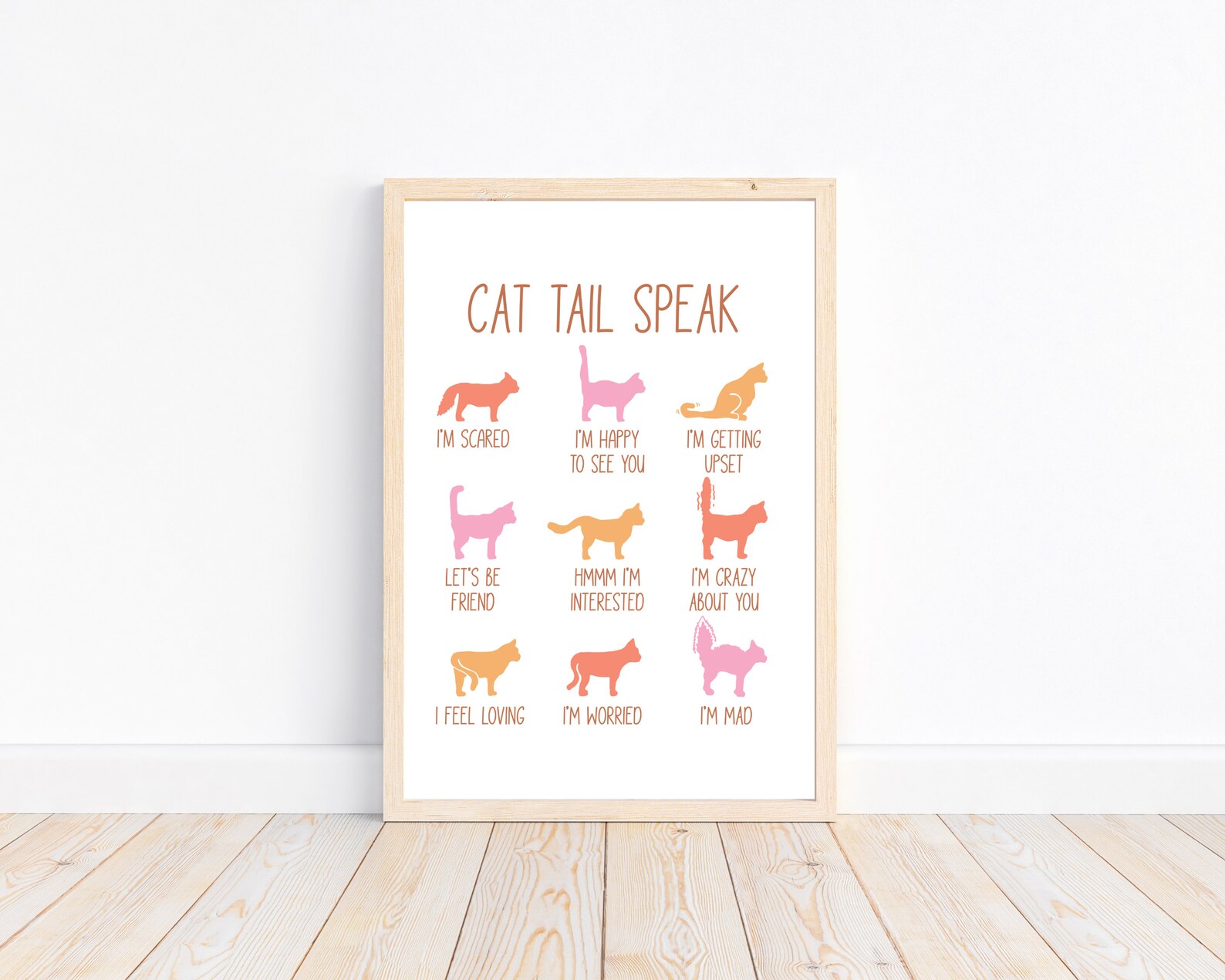 Cat Tail Speak Poster Download , Printable Wall Art, Printables Poster ...