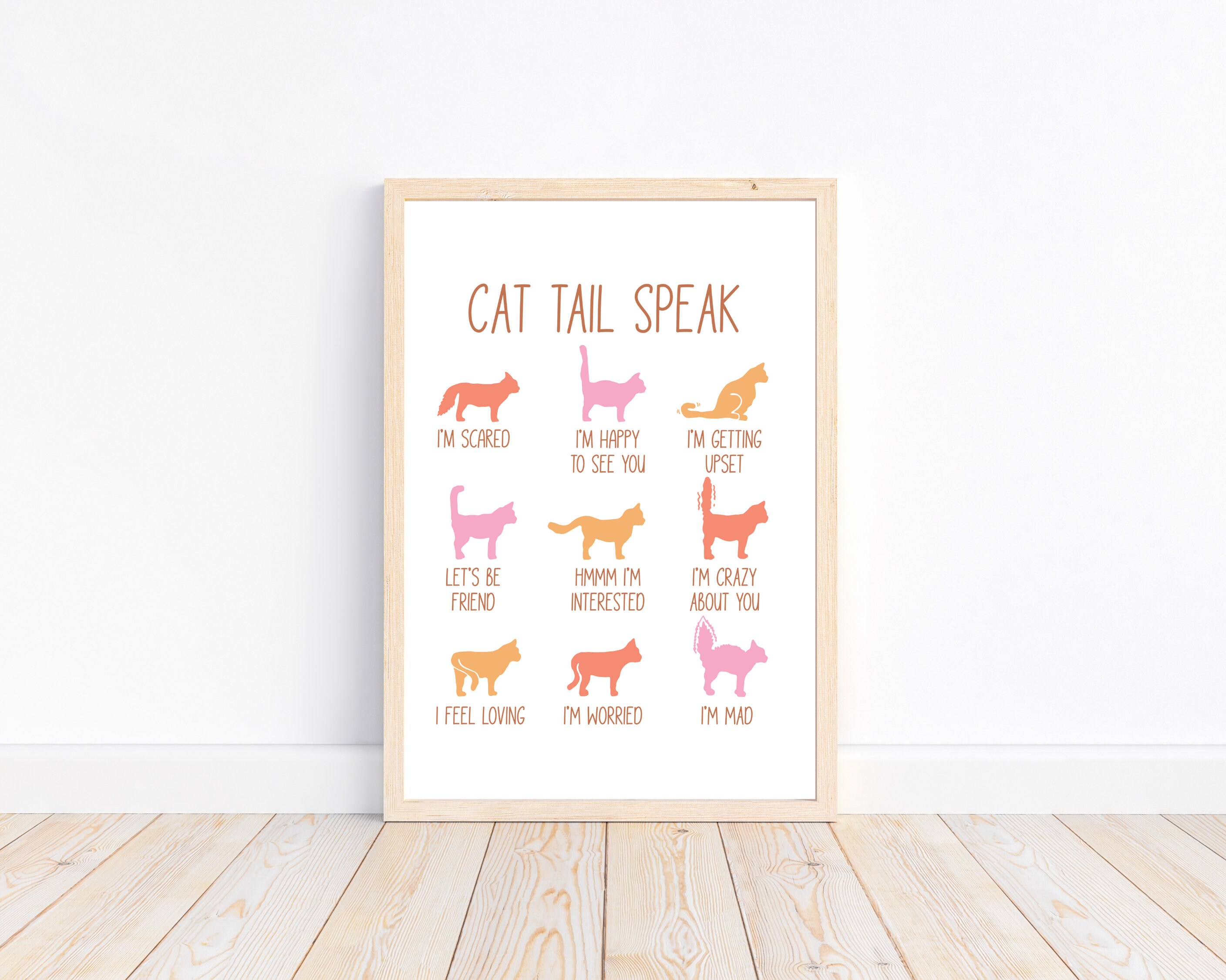 Cat Tail Speak Poster Download , Printable Wall Art, Printables Poster ...