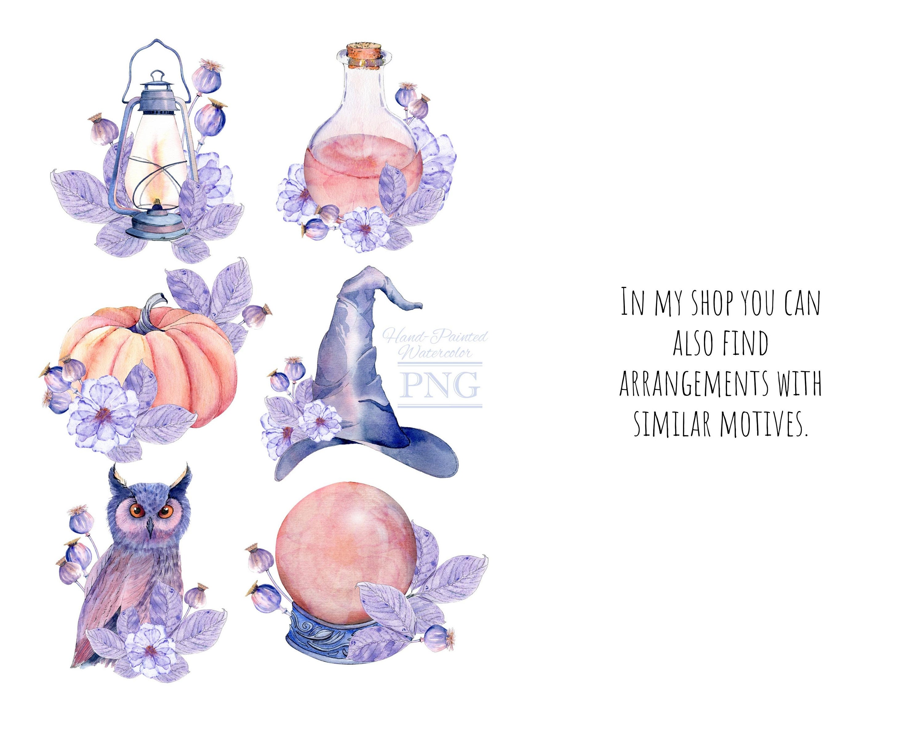 Watercolor Halloween Digital Paper, 16 Seamless Patterns. Handpainted ...