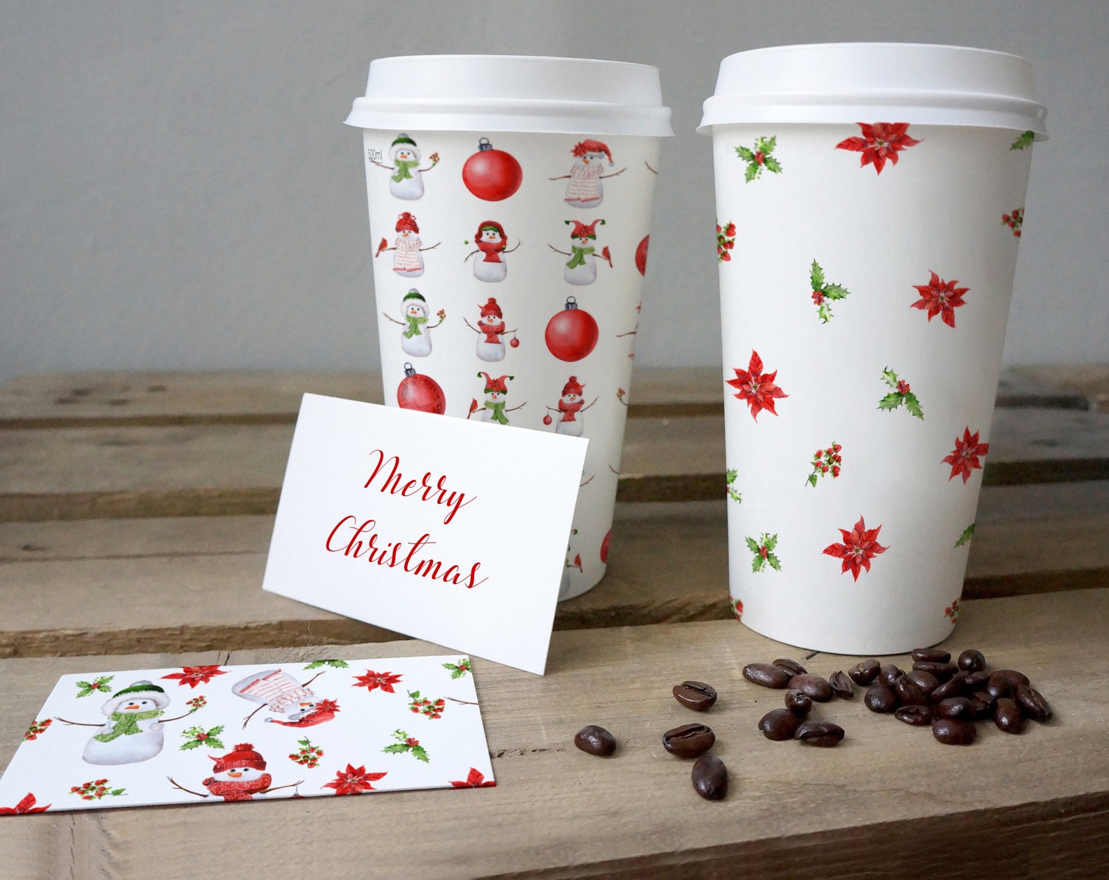 Watercolor Christmas Digital Paper 12 Seamless Patterns. - Etsy