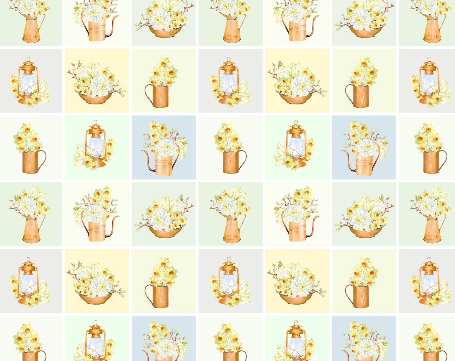 Watercolor Spring Digital Paper 12 Seamless Patterns. - Etsy