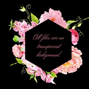 Bright Floral Frames. Watercolor Vivid Summer Peonies Geometric Frames ...