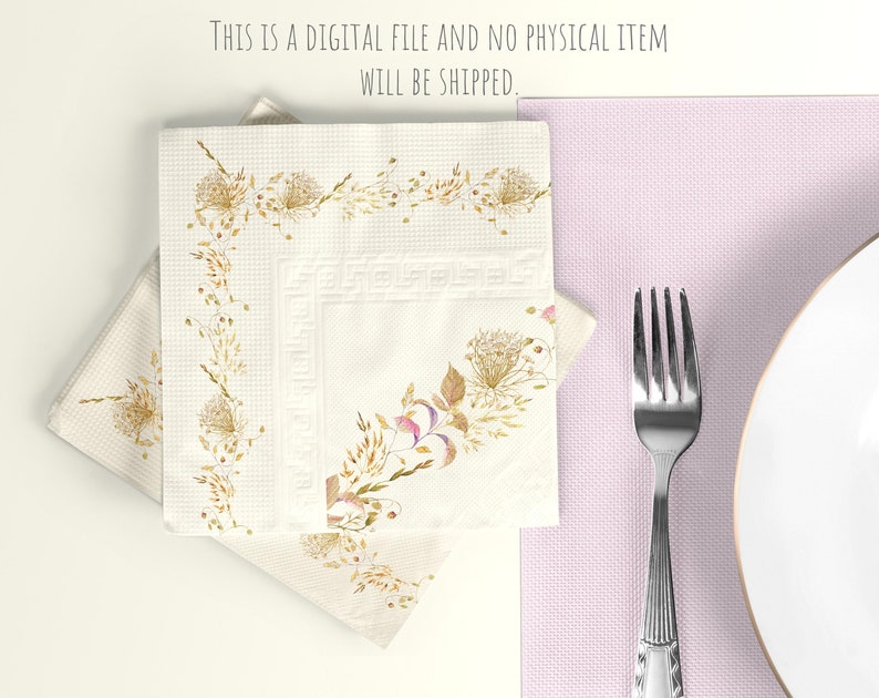 Pink Autumn Border. Watercolor Clipart. Fall Seamless Borders. - Etsy