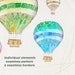 Hot Air Balloon Hand Painted Watercolor Clipart, Nursery Clip Art ...