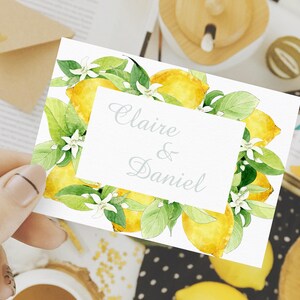 Watercolor Lemon Frame Clipart. Handpainted Bright Summer Fruit. Gold ...