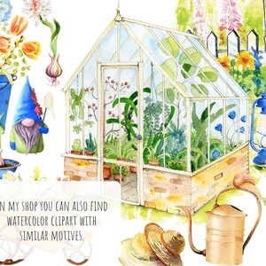 Watercolor Garden Digital Paper, 12 Seamless Patterns. Handpainted Farm ...