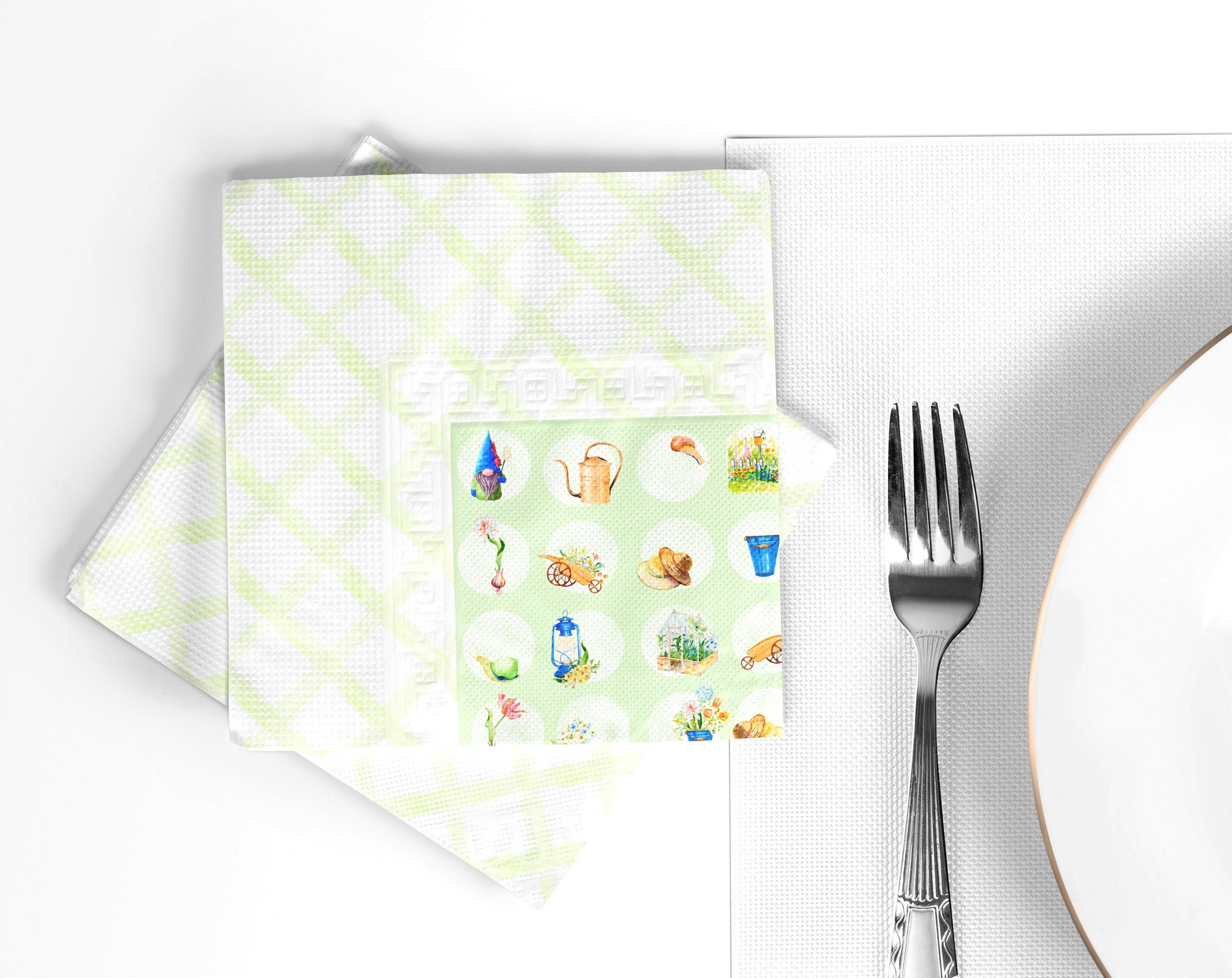 Watercolor Garden Digital Paper, 12 Seamless Patterns. Handpainted Farm ...