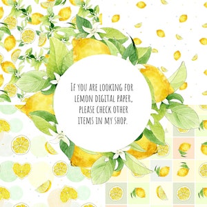 Watercolor Lemon Frame Clipart. Handpainted Bright Summer Fruit. Gold ...