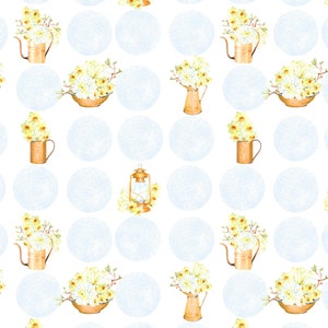 Watercolor Spring Digital Paper, 12 Seamless Patterns. Handpainted ...