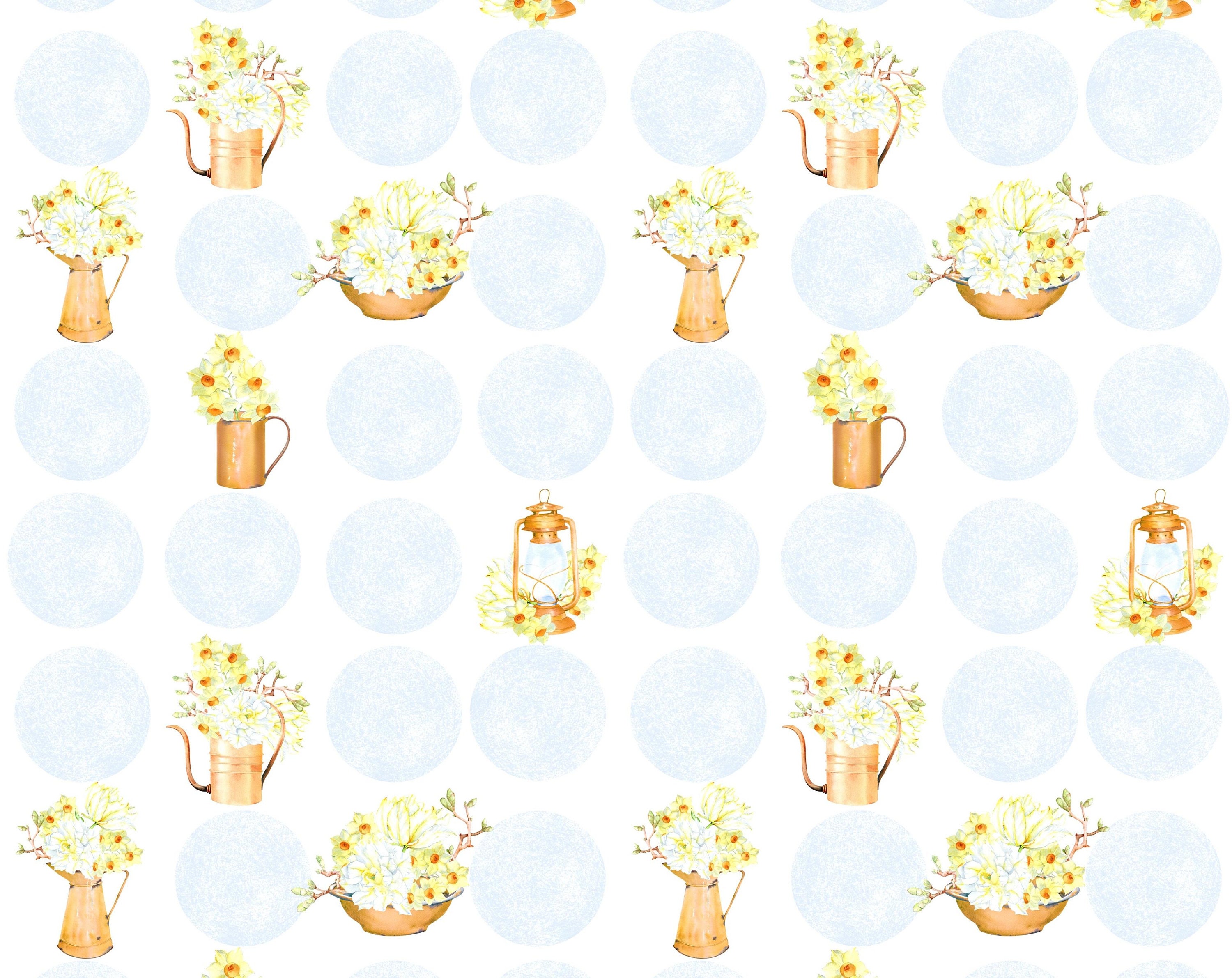 Watercolor Spring Digital Paper 12 Seamless Patterns. - Etsy