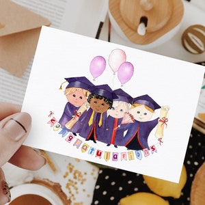 Graduation Clipart. School and University Clip Art. Student Handpainted ...