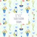 Watercolor Garden Digital Paper, 12 Seamless Patterns. Handpainted Farm ...