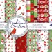 Watercolor Christmas Digital Paper, 12 Seamless Patterns. Handpainted ...