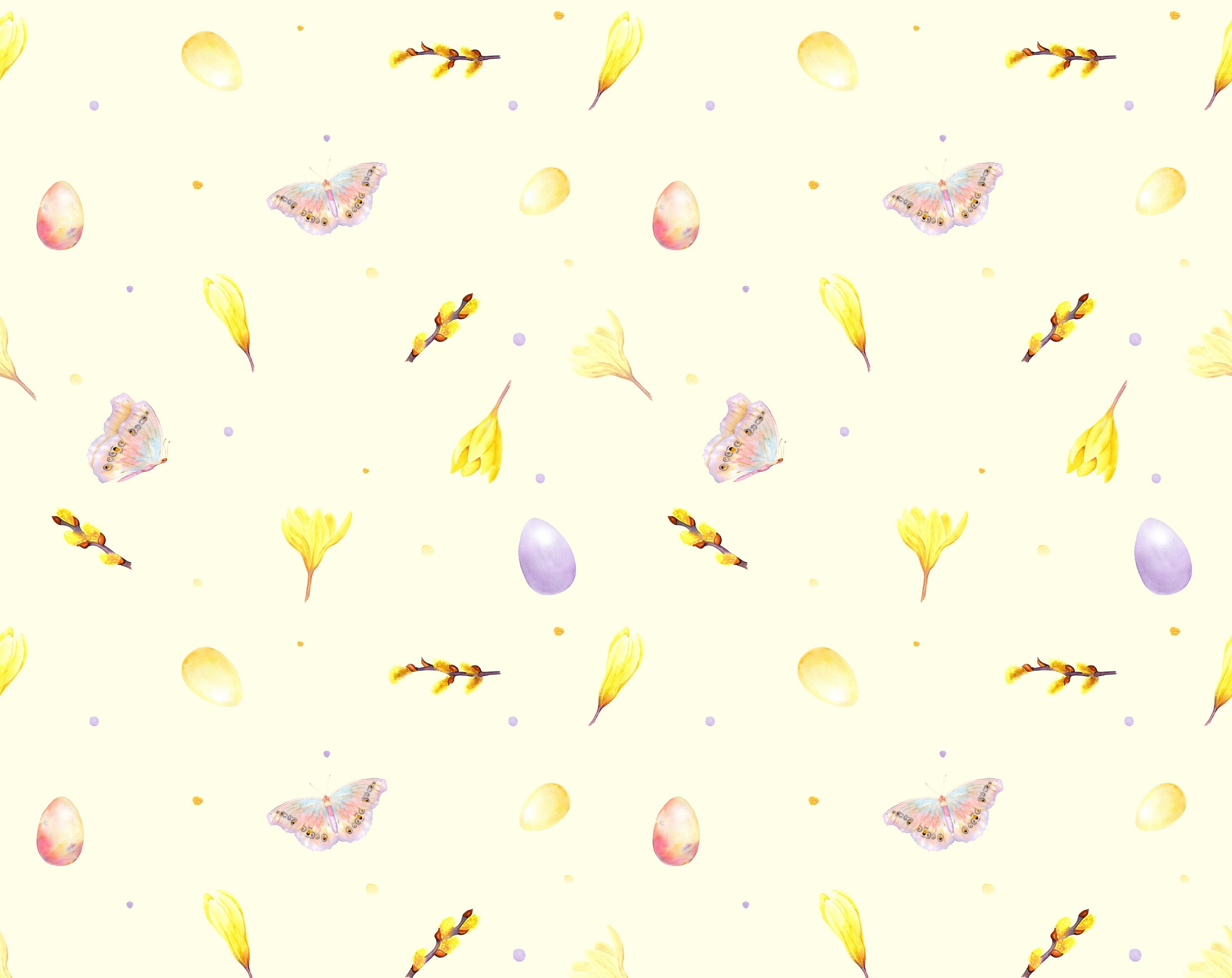 Easter Digital Paper 6 Seamless Patterns. Watercolor | Etsy