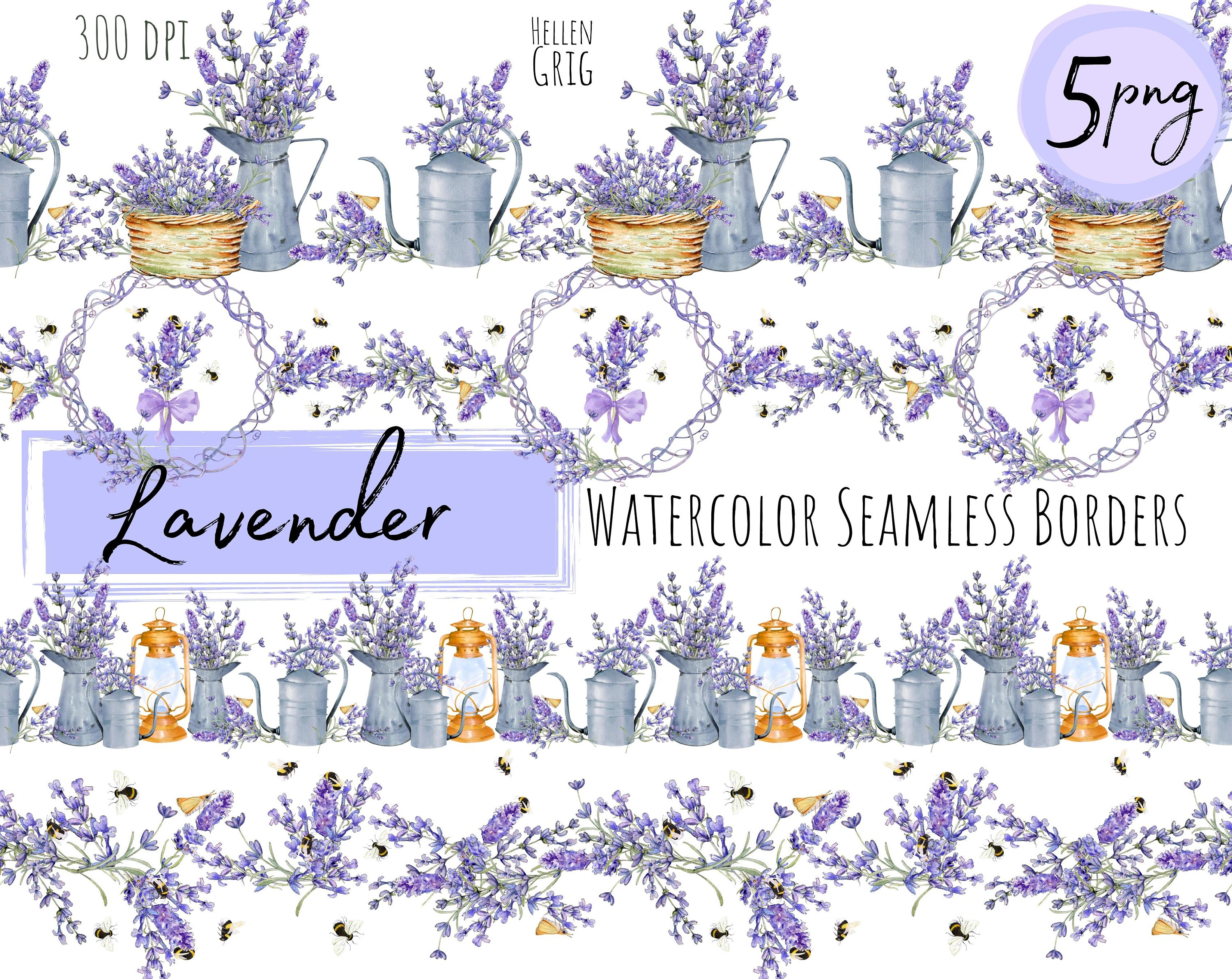 Lavender Border Clipart
