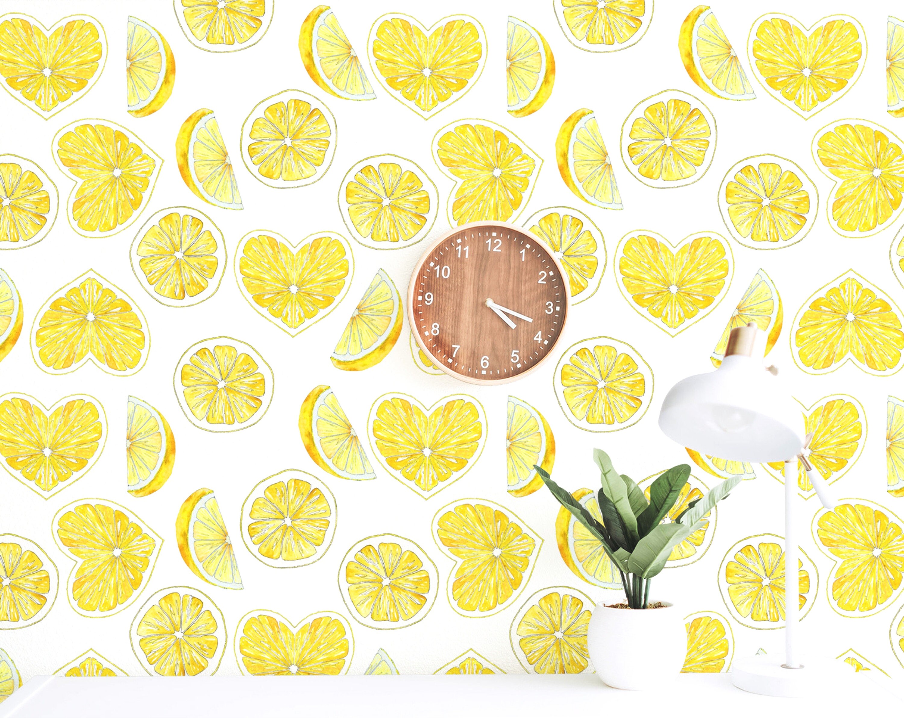 Watercolor Lemon Digital Paper 12 Seamless Patterns. - Etsy