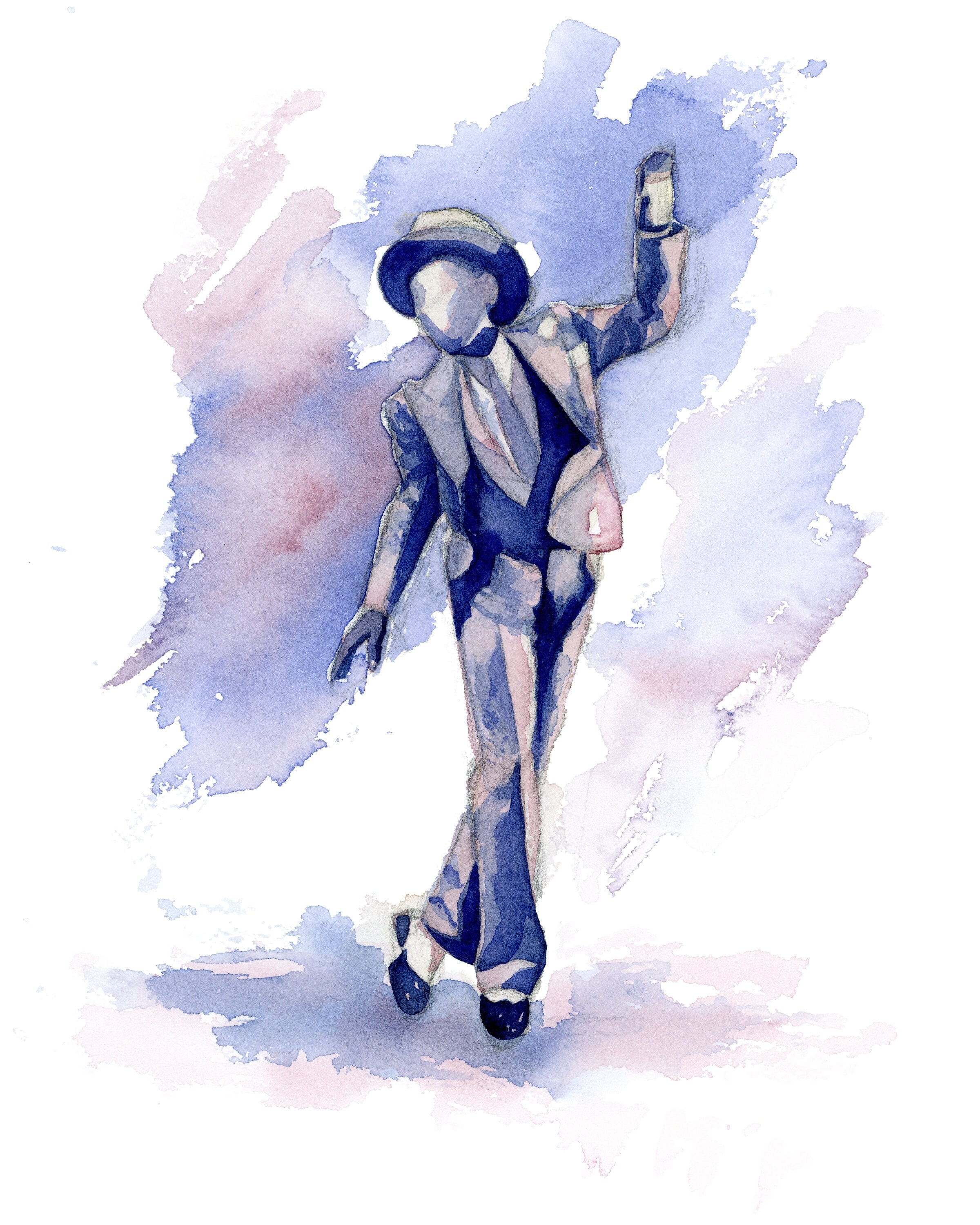 Tap Dance Watercolor Print John Bubbles Jazz Dance - Etsy