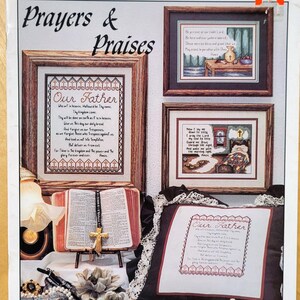 Counted Cross Stitch Booklet Prayers and Praises, Religious Embroidery ...