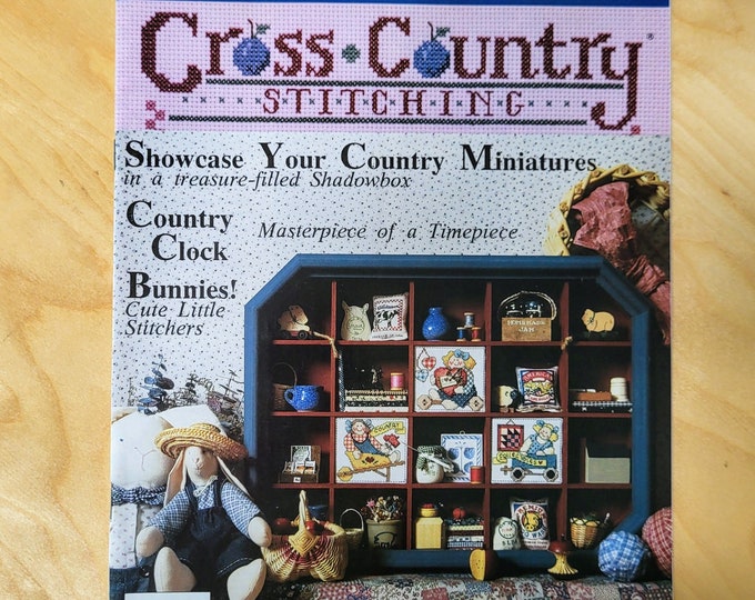 Vintage Cross Stitch Magazine Cross Country Stitching May/june 1991 ...