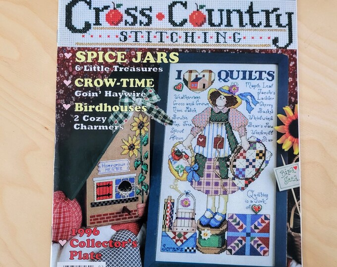 Vintage Cross Stitch Magazine Cross Country Stitching February 1995 ...