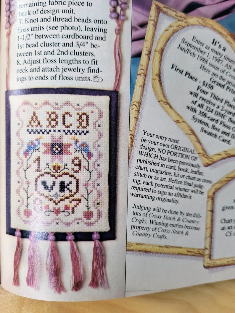 Cross Stitch and Country Crafts Magazine With 23 Projects July/aug 1987 ...