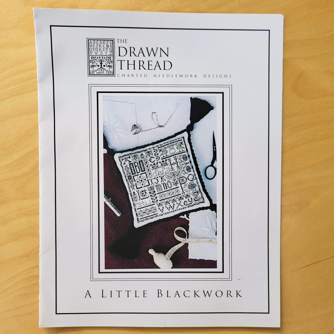 The Drawn Thread Cross Stitch Pattern A Little Blackwork, Cross Stitch ...
