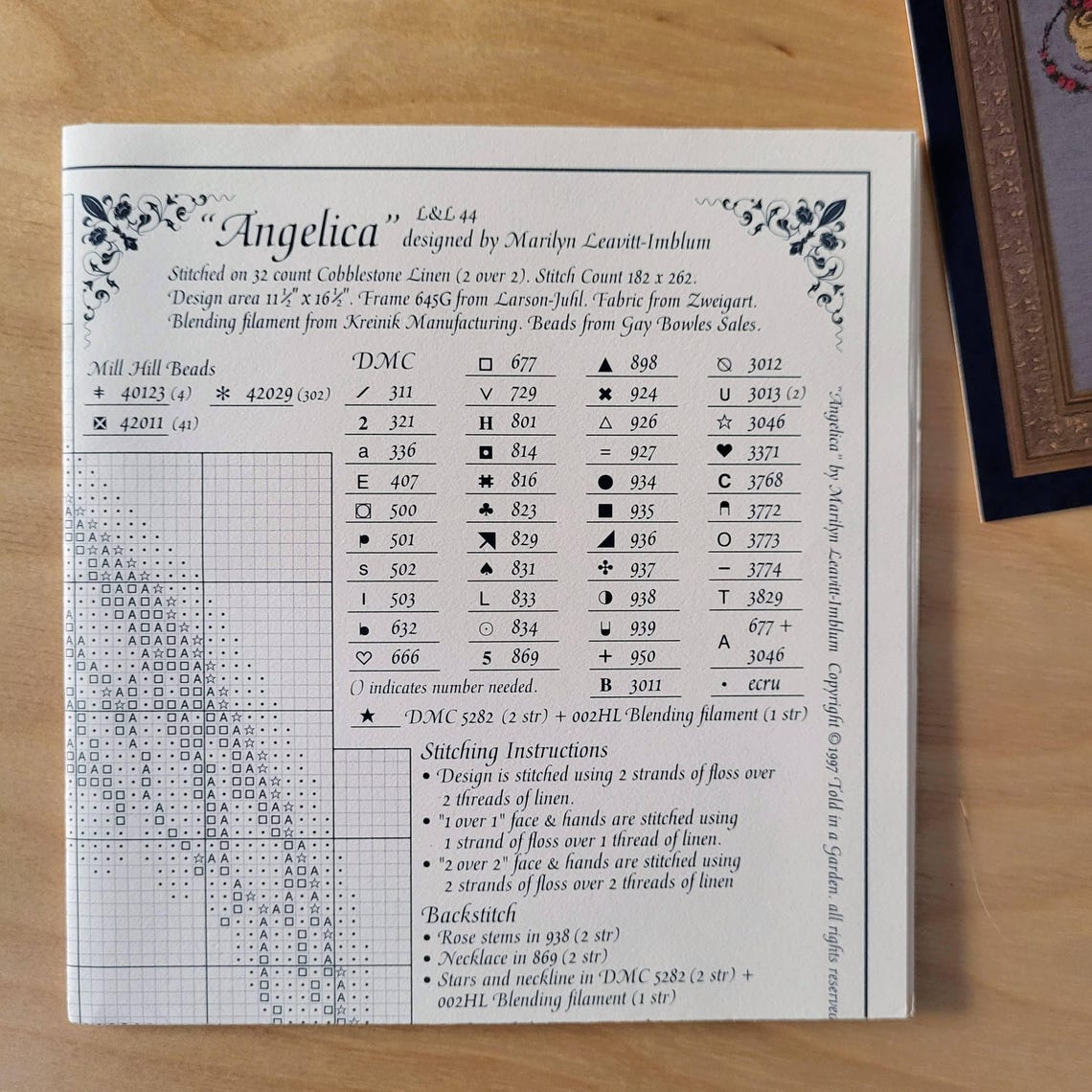 Lavender and Lace Counted Cross Stitch Pattern Angelica - Etsy
