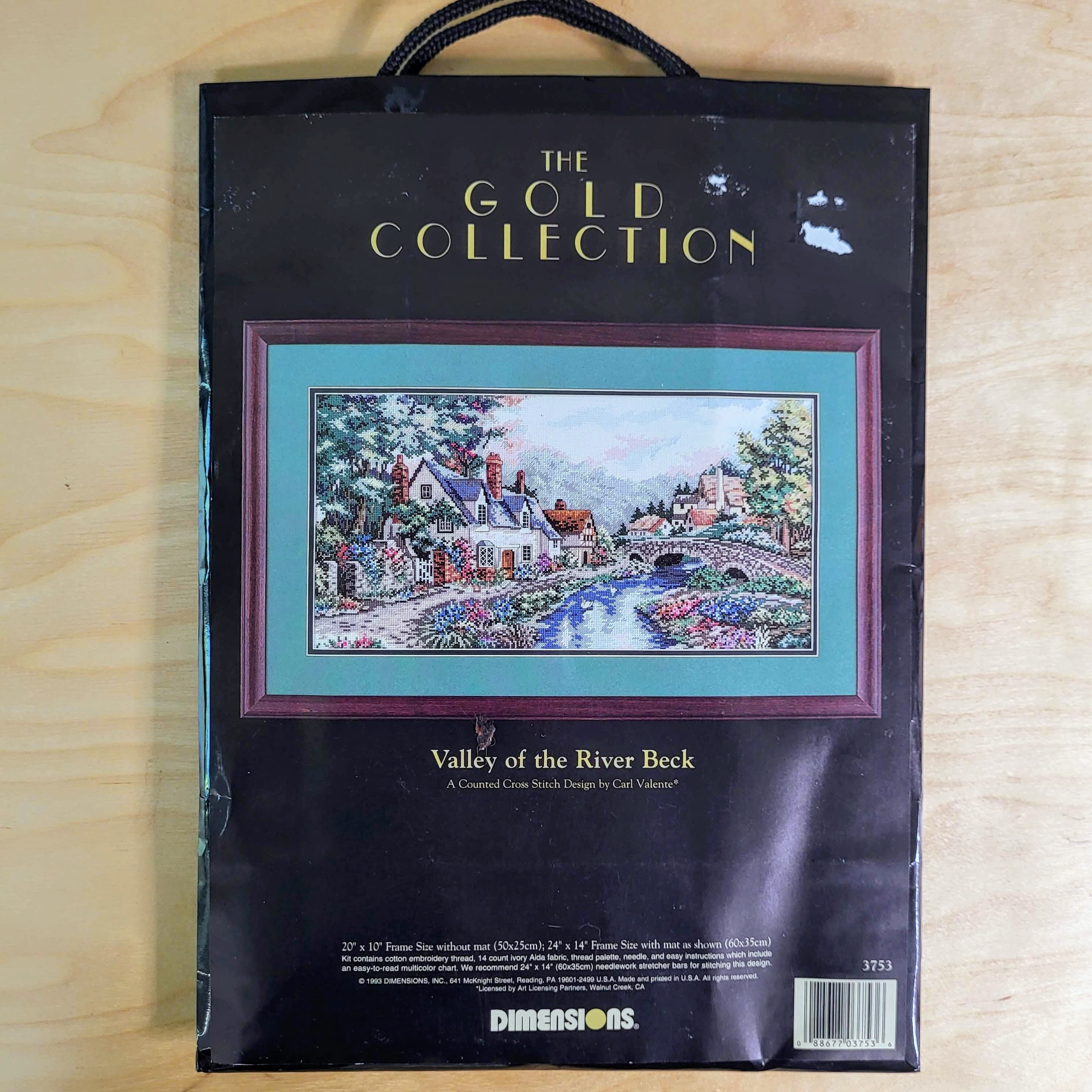 Vintage Dimensions the Gold Collection Valley of the River Beck 3753 - Etsy