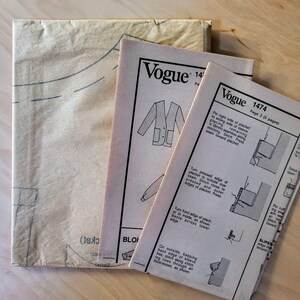 Vogue Sewing Pattern 1474 Misses' Jacket, Skirt and Blouse Sizes 10 - Etsy